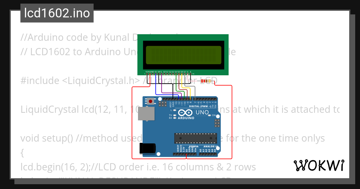 Lcd16x2arduino Kunal Wokwi Esp32 Stm32 Arduino Simulator 