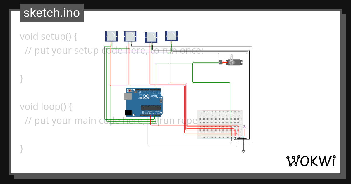 Electronic circuit - Wokwi ESP32, STM32, Arduino Simulator