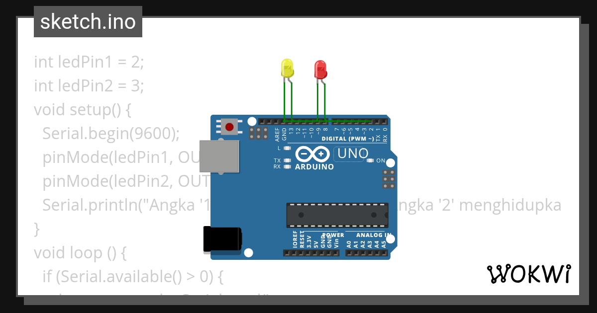 Serial monitor - Wokwi ESP32, STM32, Arduino Simulator