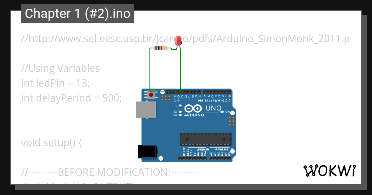 Chapter 1 (Basic) - Wokwi ESP32, STM32, Arduino Simulator