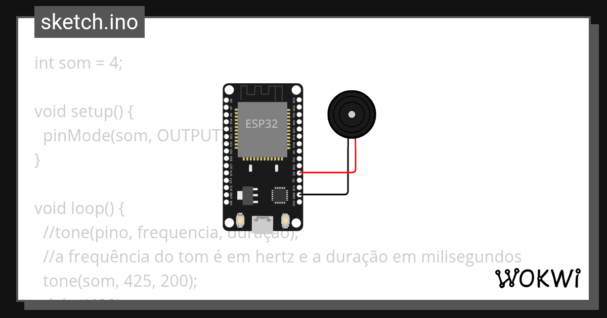 Buzzer 01 Wokwi Esp32 Stm32 Arduino Simulator