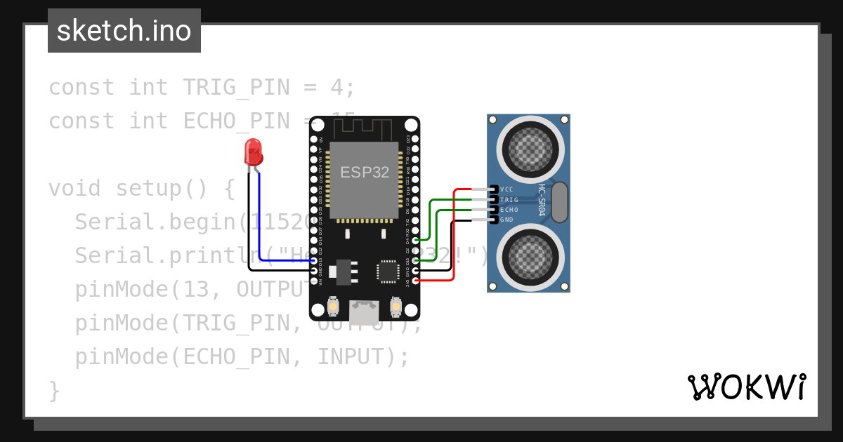 Ultrassonicoteste Wokwi Esp32 Stm32 Arduino Simulator