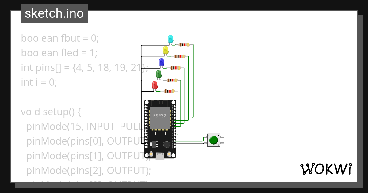 array_button - Wokwi ESP32, STM32, Arduino Simulator