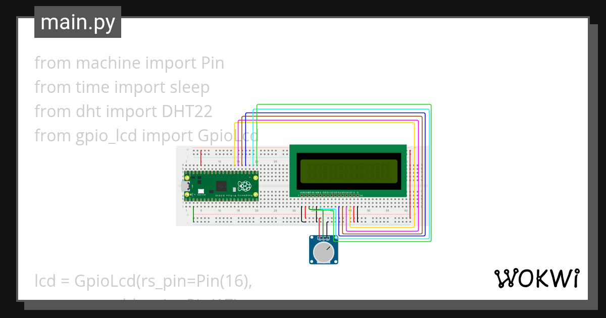 Practica 4 LCD - Wokwi ESP32, STM32, Arduino Simulator