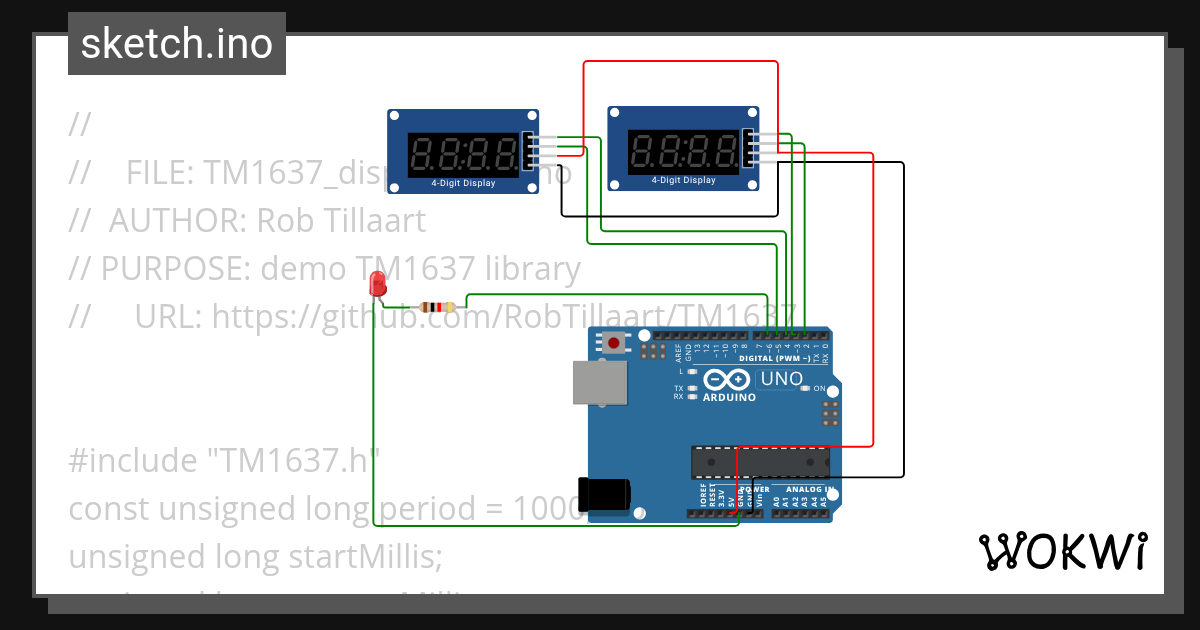 Wokwi - Online ESP32, STM32, Arduino Simulator