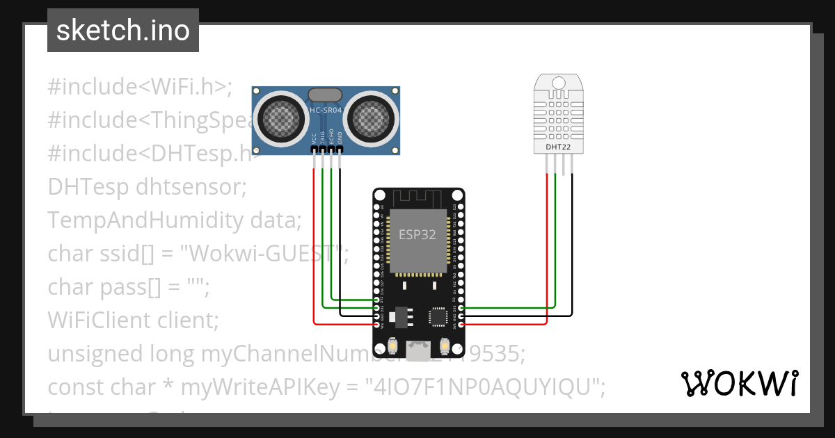 ultrasonic - Wokwi ESP32, STM32, Arduino Simulator