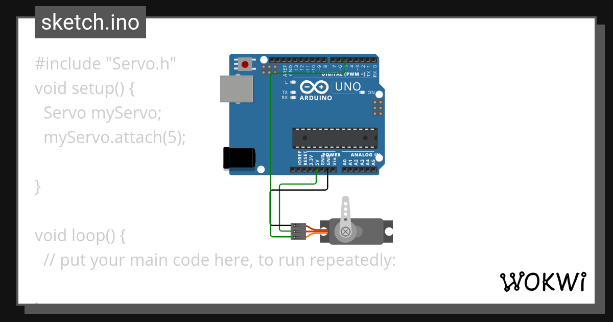 Servo1 Wokwi Esp32 Stm32 Arduino Simulator 5330