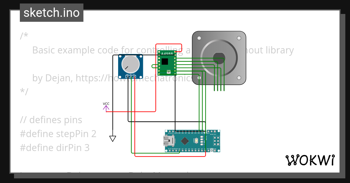 stepper - Wokwi ESP32, STM32, Arduino Simulator