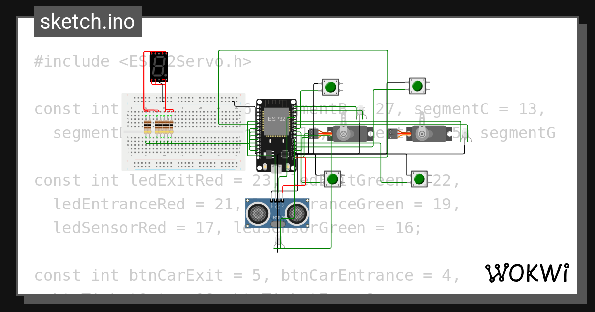 Cancela Wokwi Esp32 Stm32 Arduino Simulator