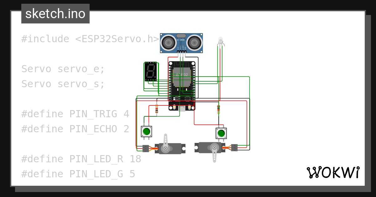 Estacionamento Wokwi Esp32 Stm32 Arduino Simulator
