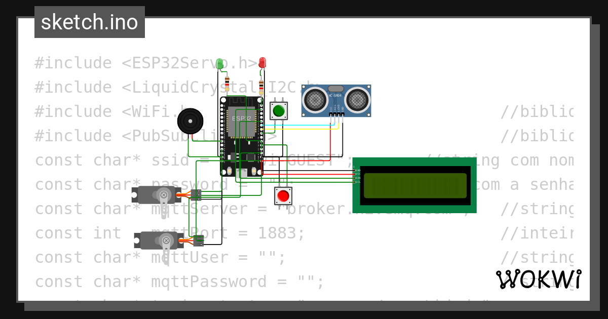 Projeto 3 Wokwi Esp32 Stm32 Arduino Simulator 5656