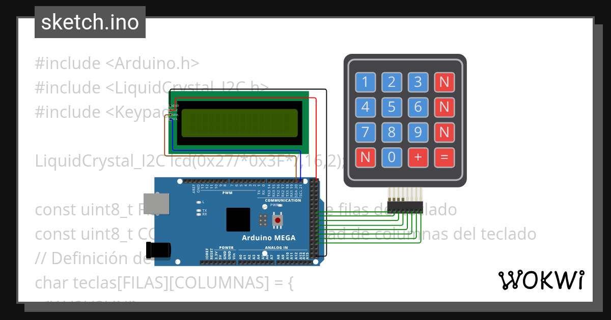 Calculadora sumadora - Wokwi ESP32, STM32, Arduino Simulator