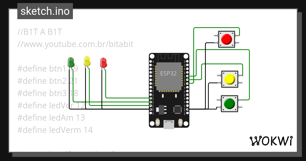 GeniusBnt - Wokwi ESP32, STM32, Arduino Simulator