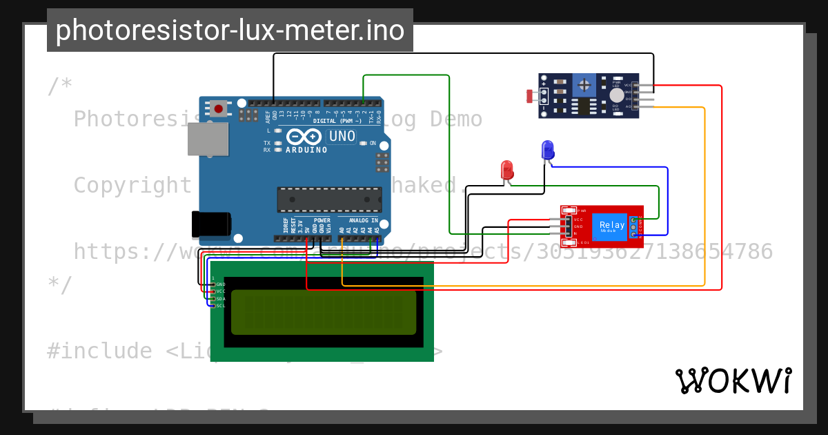 Photoresistor O Copy Wokwi Esp32 Stm32 Arduino Simulator 5507