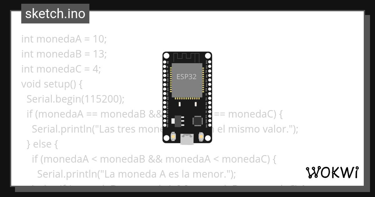 Moneda Mas Pequeña - Wokwi ESP32, STM32, Arduino Simulator