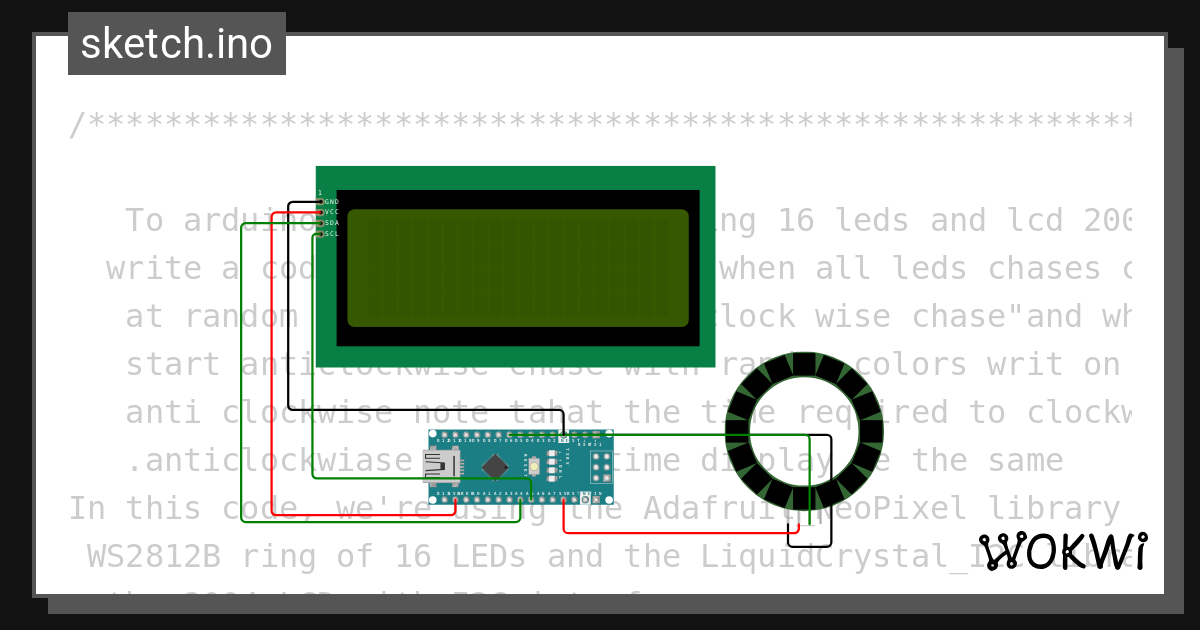 Led Chaseon Lcd Wokwi Esp32 Stm32 Arduino Simulator 3319