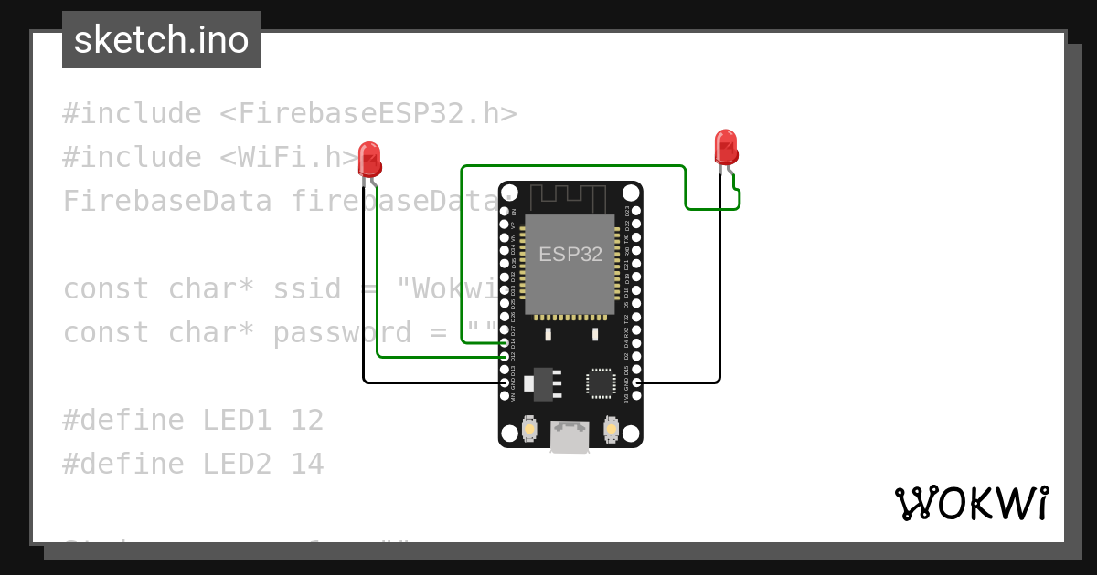 Evi Led Mikro2 Wokwi Esp32 Stm32 Arduino Simulator