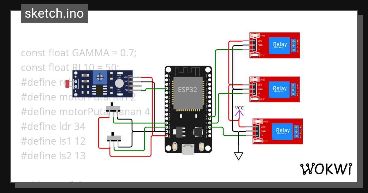 Pendeteksi Cahaya Copy - Wokwi Arduino and ESP32 Simulator