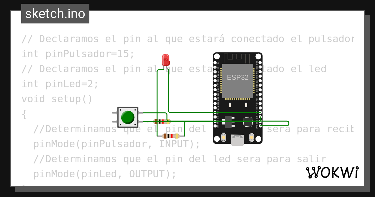 Pulsador Wokwi Esp32 Stm32 Arduino Simulator 4367