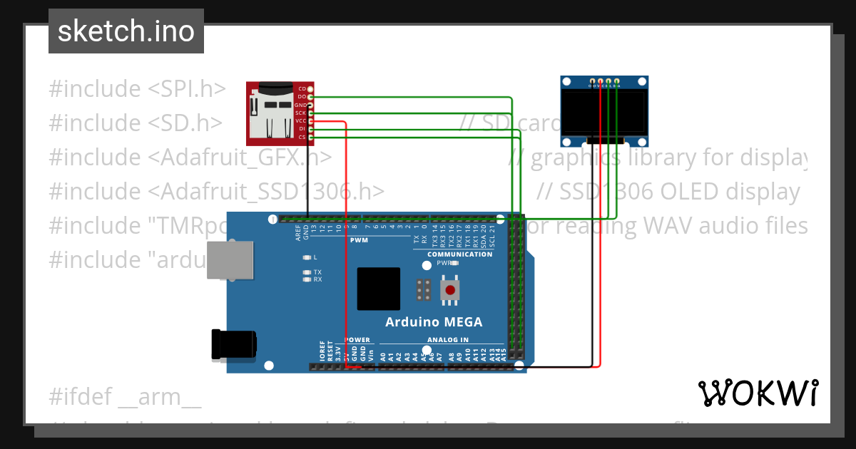 Ardmega Sd Fft And Oled Wokwi Arduino And Esp32 Simulator
