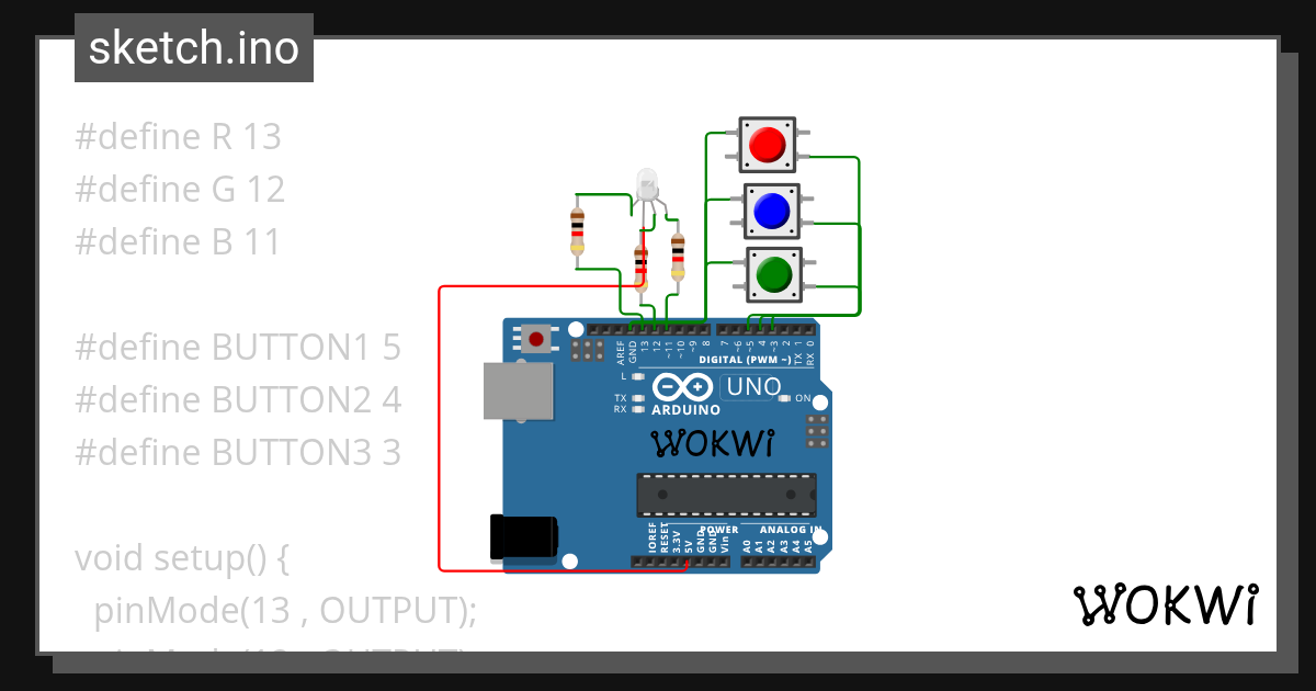 RGB - Wokwi ESP32, STM32, Arduino Simulator