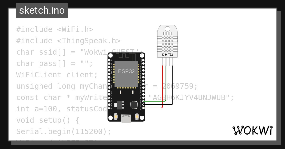 Thingspeak Project 2 Wokwi Arduino And Esp32 Simulator