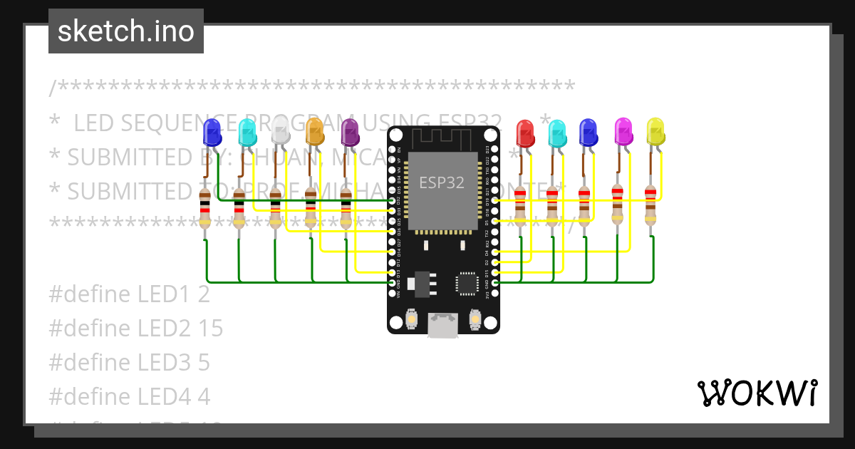 CHUAN no.1 - Wokwi ESP32, STM32, Arduino Simulator