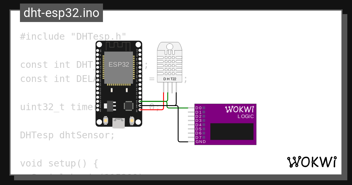Dht Esp32 Wokwi Esp32 Stm32 Arduino Simulator 2525