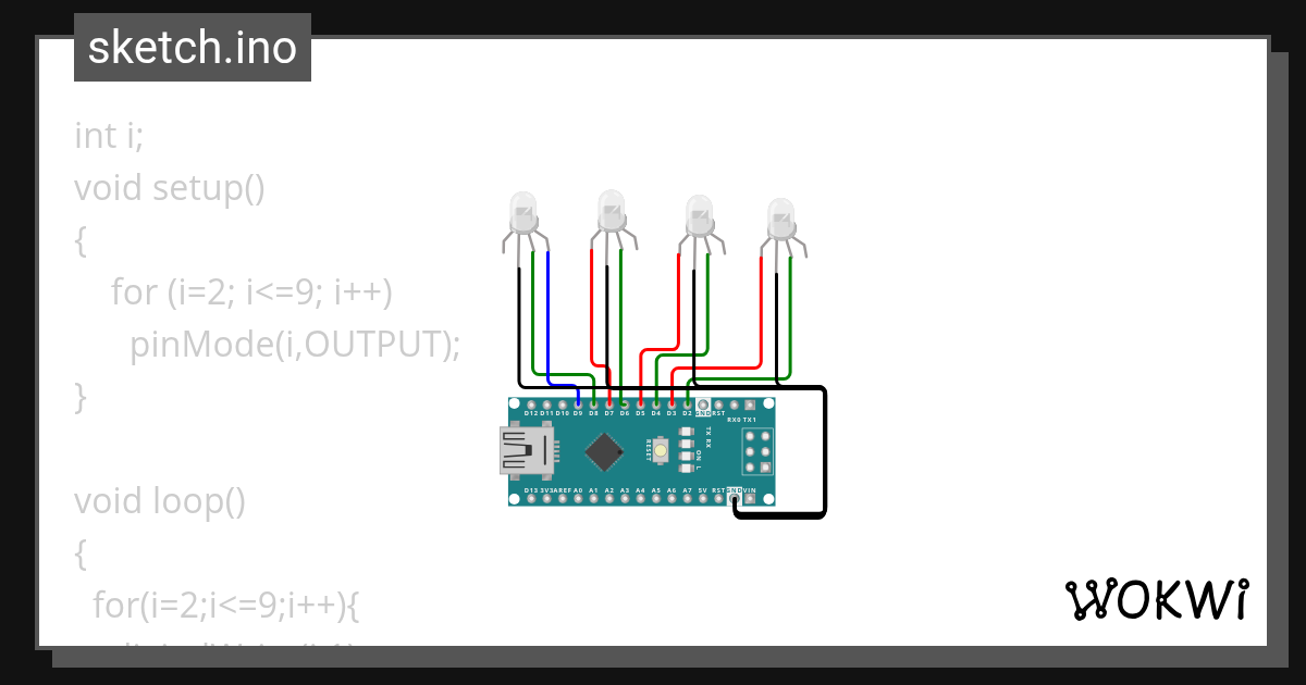 Rgb Wokwi Esp32 Stm32 Arduino Simulator