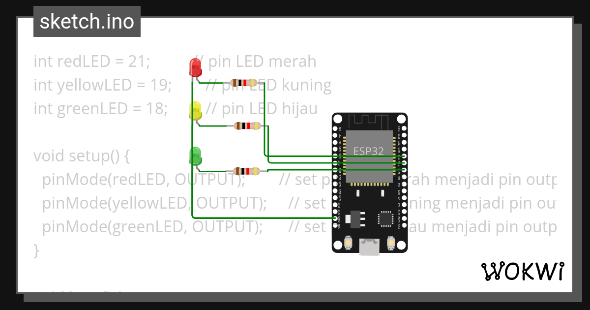 puffin trafic light 2 - Wokwi ESP32, STM32, Arduino Simulator