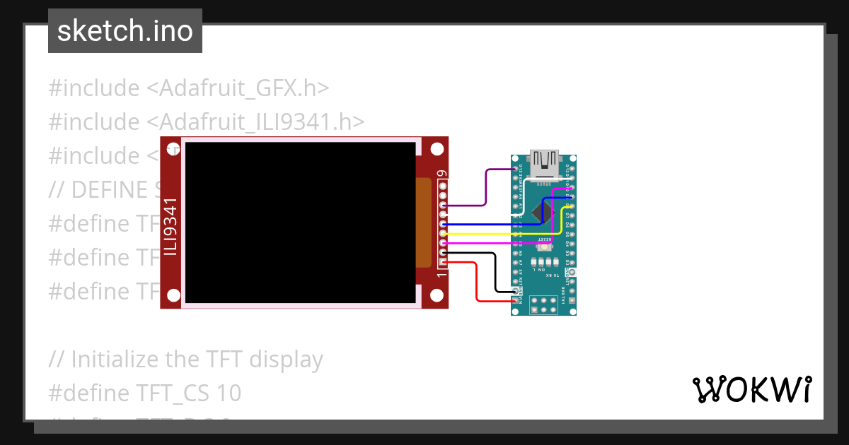QUOTS ON WAR ON TFT - Wokwi ESP32, STM32, Arduino Simulator