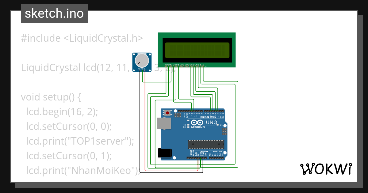 arduino lcd basic - Wokwi ESP32, STM32, Arduino Simulator