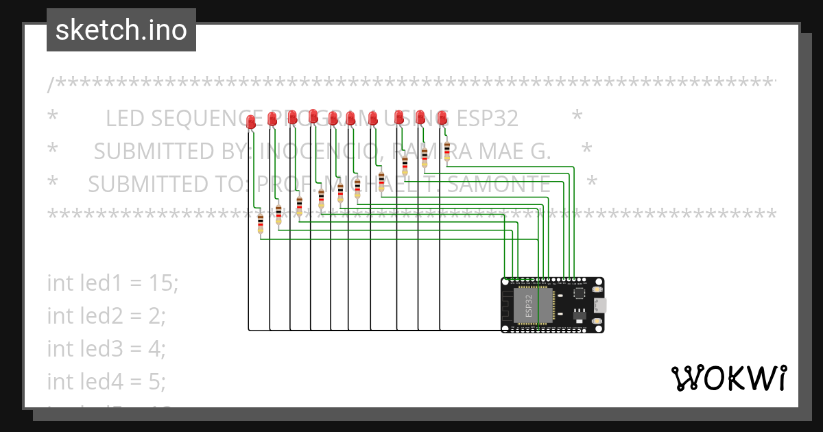 ACTIVITY 1 - Wokwi ESP32, STM32, Arduino Simulator