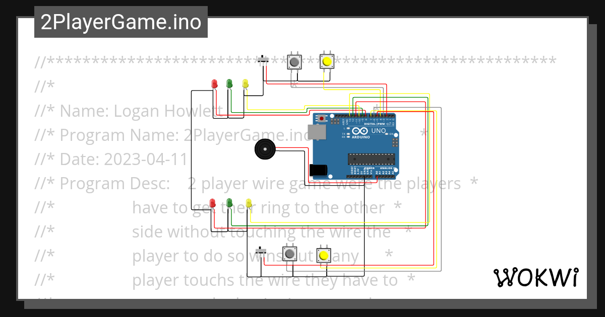 2PlayerGameLH - Wokwi ESP32, STM32, Arduino Simulator