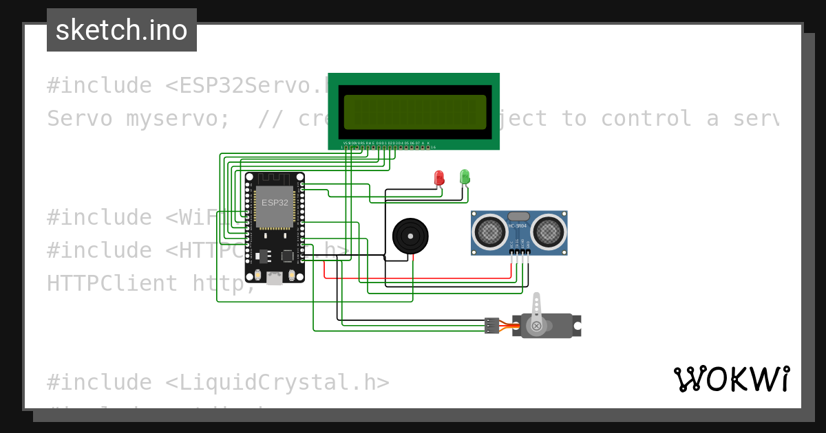 Sonar Wokwi Esp32 Stm32 Arduino Simulator 7928