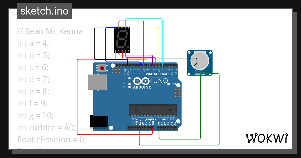 rudder control - Wokwi ESP32, STM32, Arduino Simulator