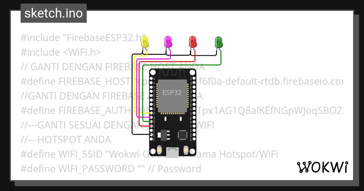Led 4 Wokwi Esp32 Stm32 Arduino Simulator 9763