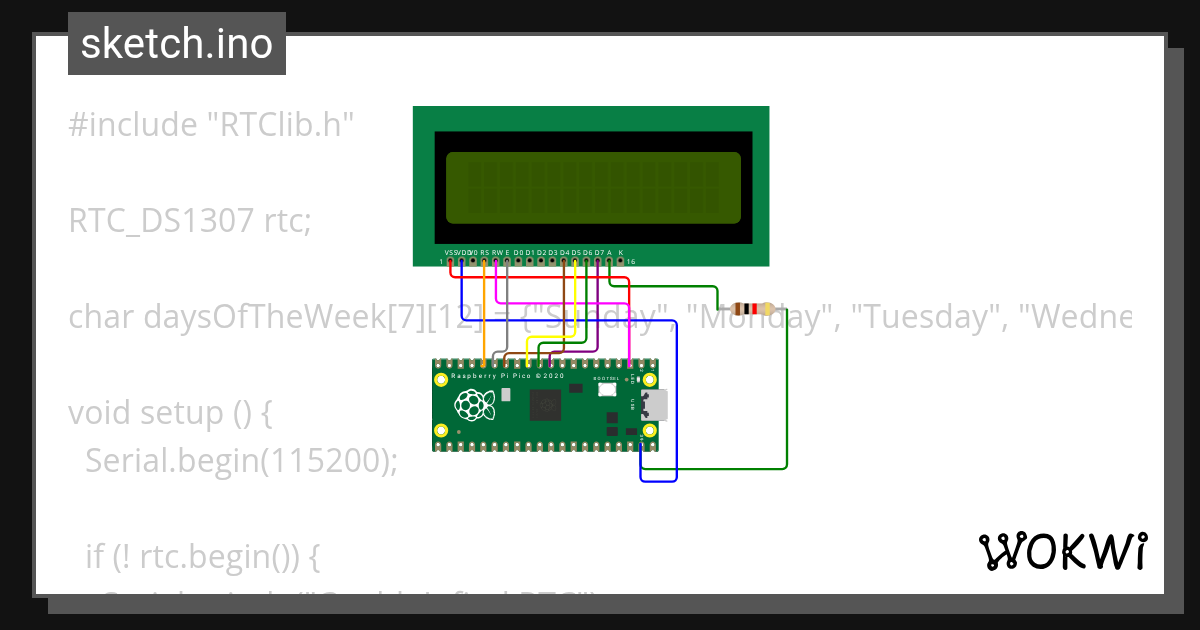 display_date - Wokwi ESP32, STM32, Arduino Simulator display_date - Wokwi ESP32, STM32, Arduino Simulator