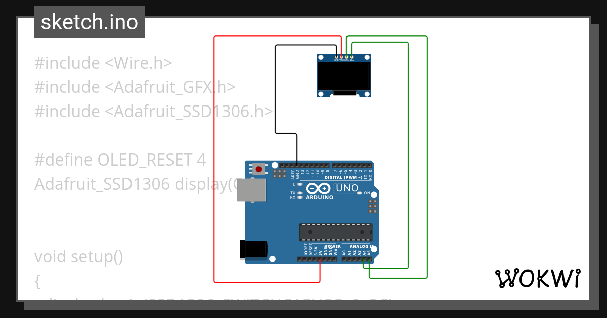 SSD1306-OLED-white - Wokwi ESP32, STM32, Arduino Simulator