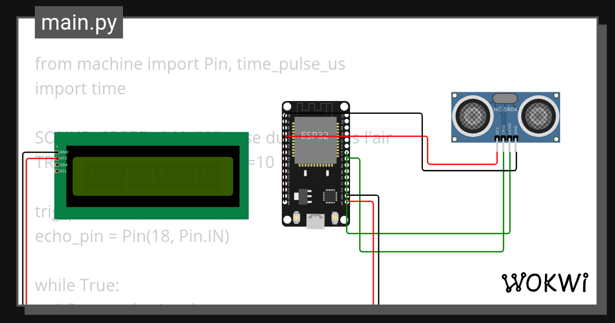 Distance Hc Sr Wokwi Esp32 Stm32 Arduino Simulator