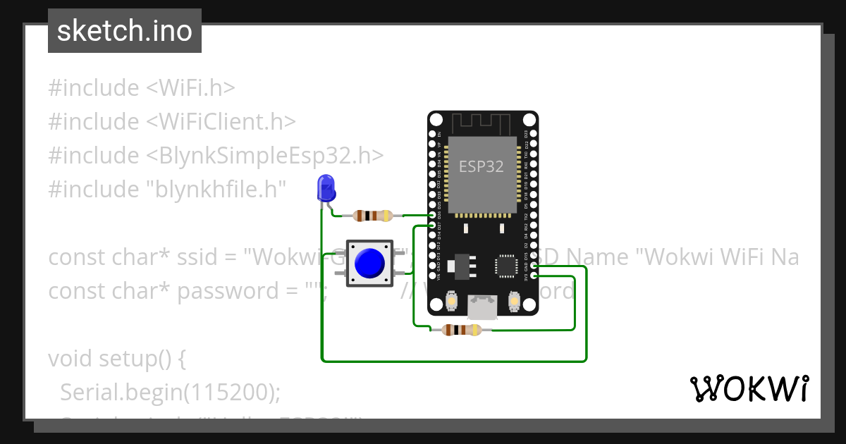 Esp32blynk Wokwi Esp32 Stm32 Arduino Simulator