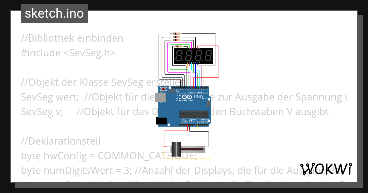 Beispielschaltung 4digit Copy (Normalerweise nicht benötigt) - Wokwi ESP32, STM32, Arduino Simulator