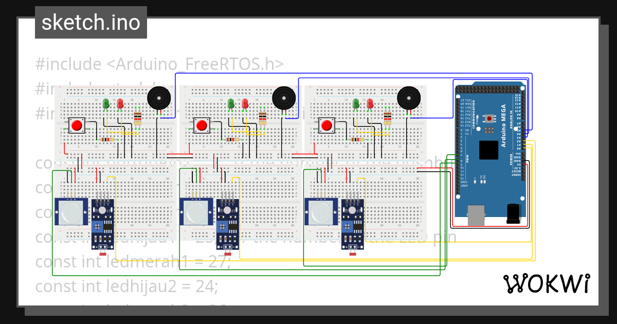 Security System RTOS BugFix - Wokwi ESP32, STM32, Arduino Simulator