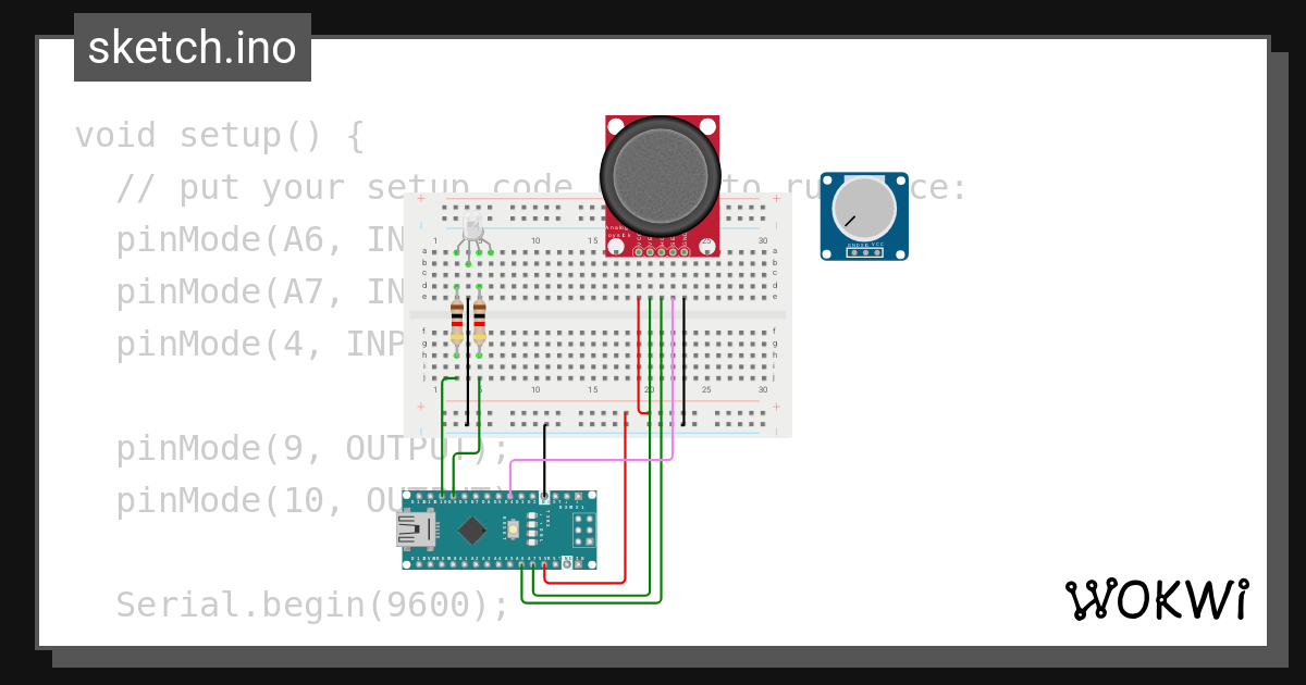 Joystickana Wokwi Esp32 Stm32 Arduino Simulator