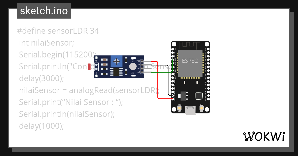 LDR - Wokwi ESP32, STM32, Arduino Simulator LDR - Wokwi ESP32, STM32, Arduino Simulator