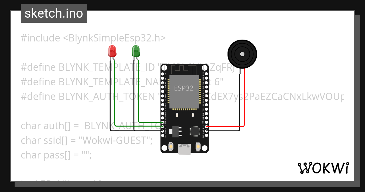 project 6 - Wokwi ESP32, STM32, Arduino Simulator