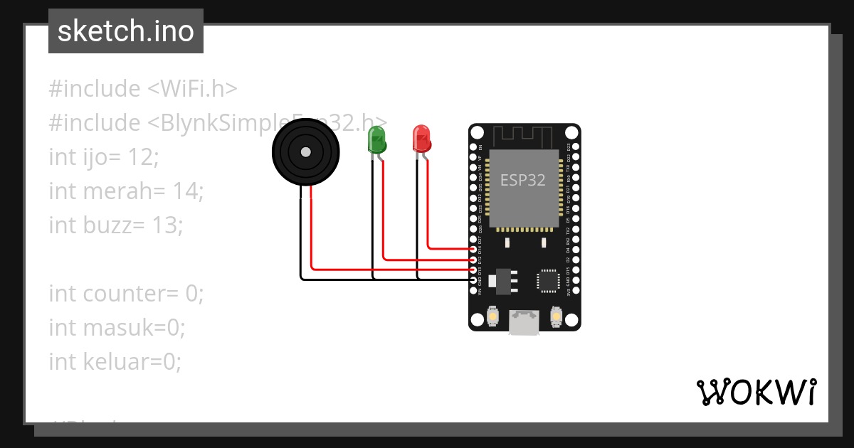 Latihan 6 B - Wokwi ESP32, STM32, Arduino Simulator
