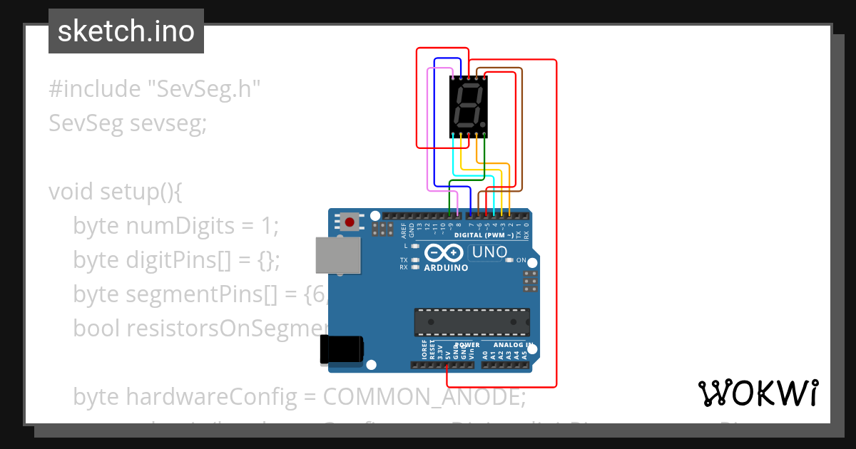 Sevenseg Wokwi Esp32 Stm32 Arduino Simulator 6067