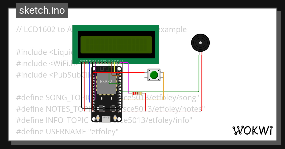 4013 Assignment 2 - Wokwi ESP32, STM32, Arduino Simulator
