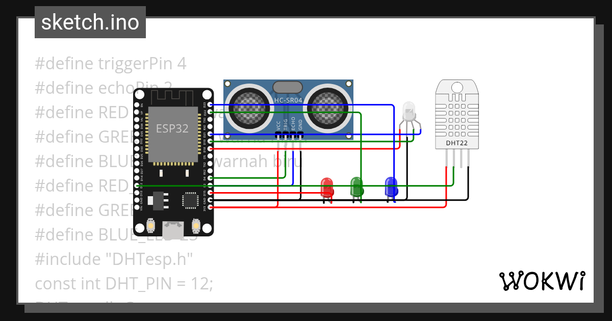 JARAK RGB - Wokwi ESP32, STM32, Arduino Simulator